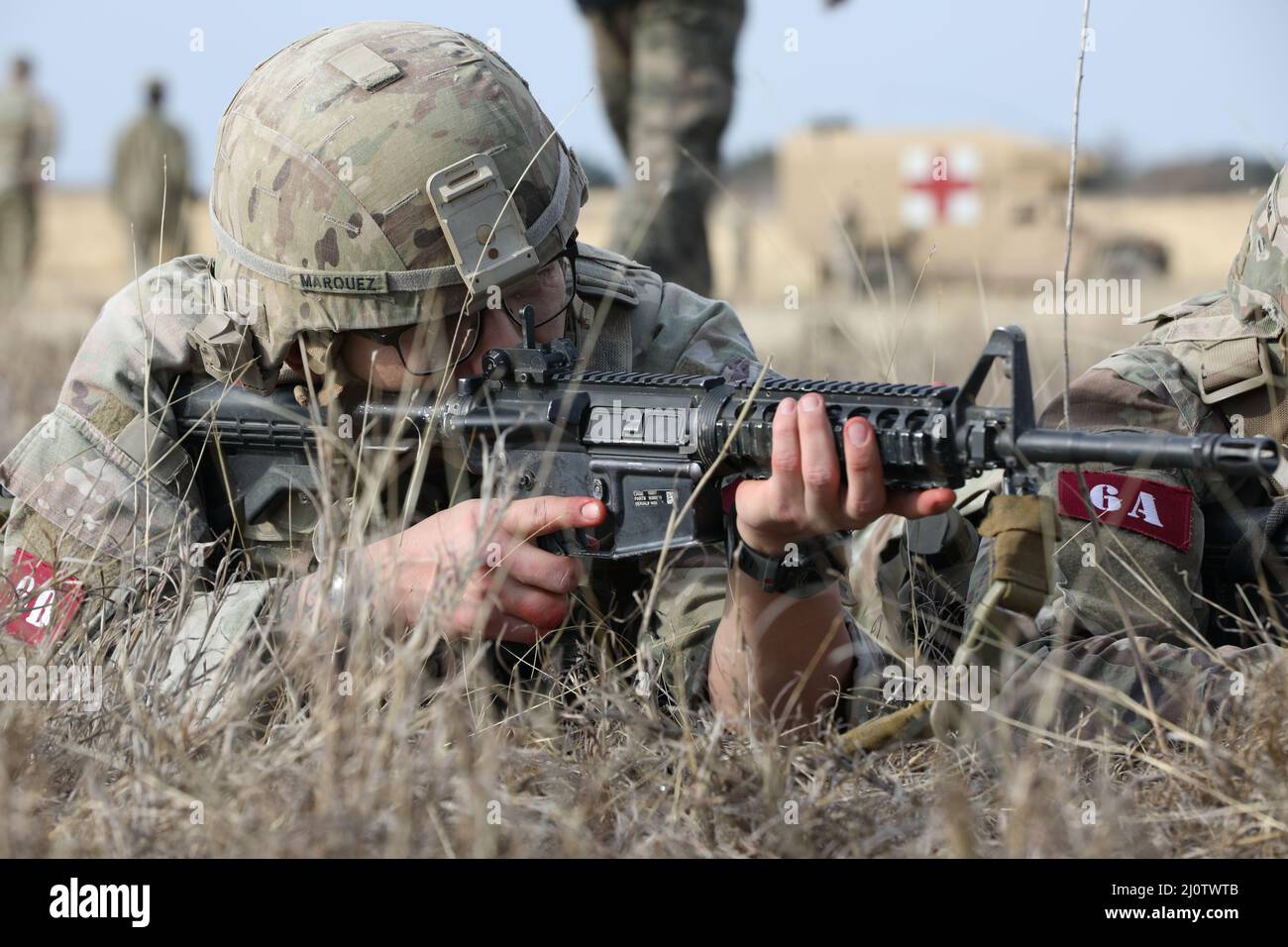 U.S. Army Staff Sgt. Ismael Marquez assigned to 4th Infantry Division ...