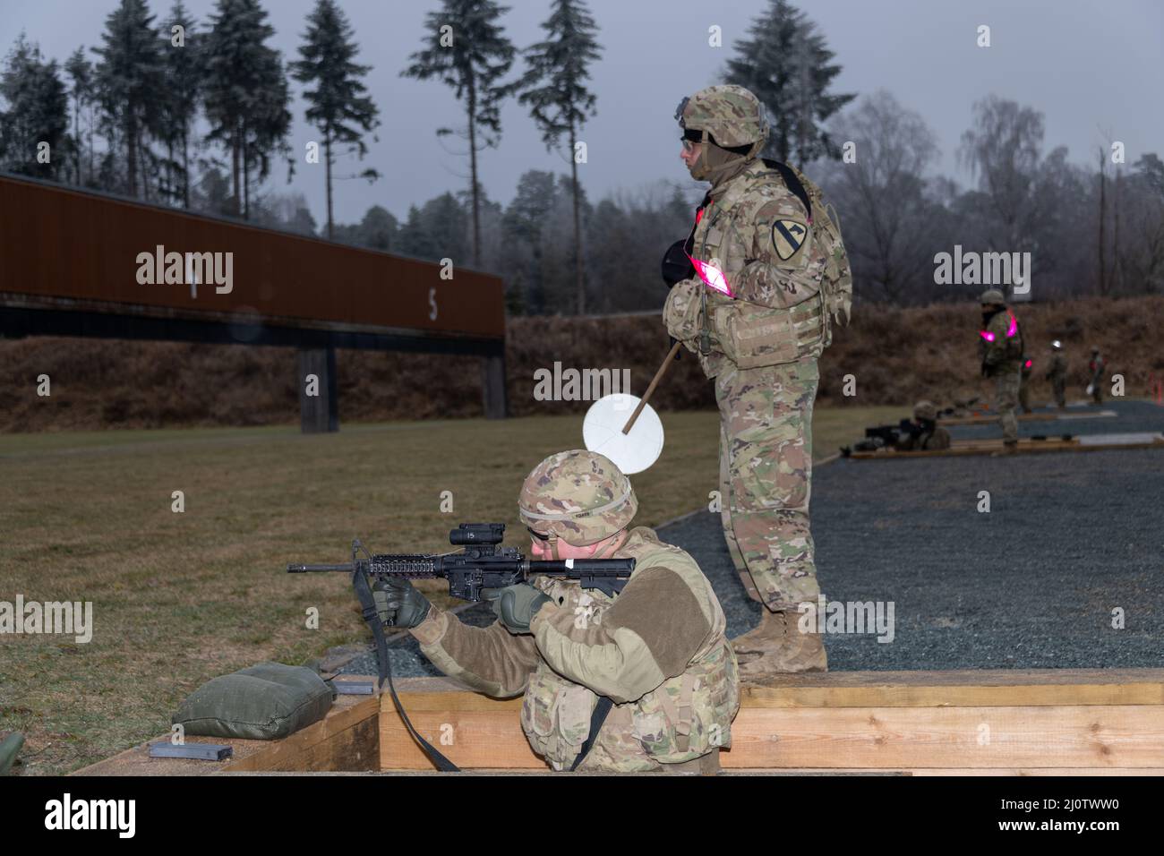 U.S. Soldiers with 615th Aviation Support Battalion (ASB) conduct Table ...