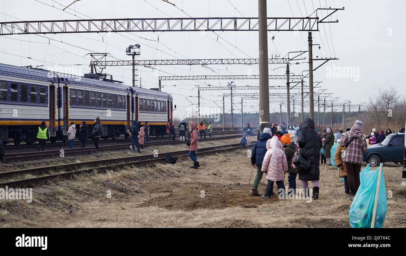 Evacuation train hi-res stock photography and images - Alamy