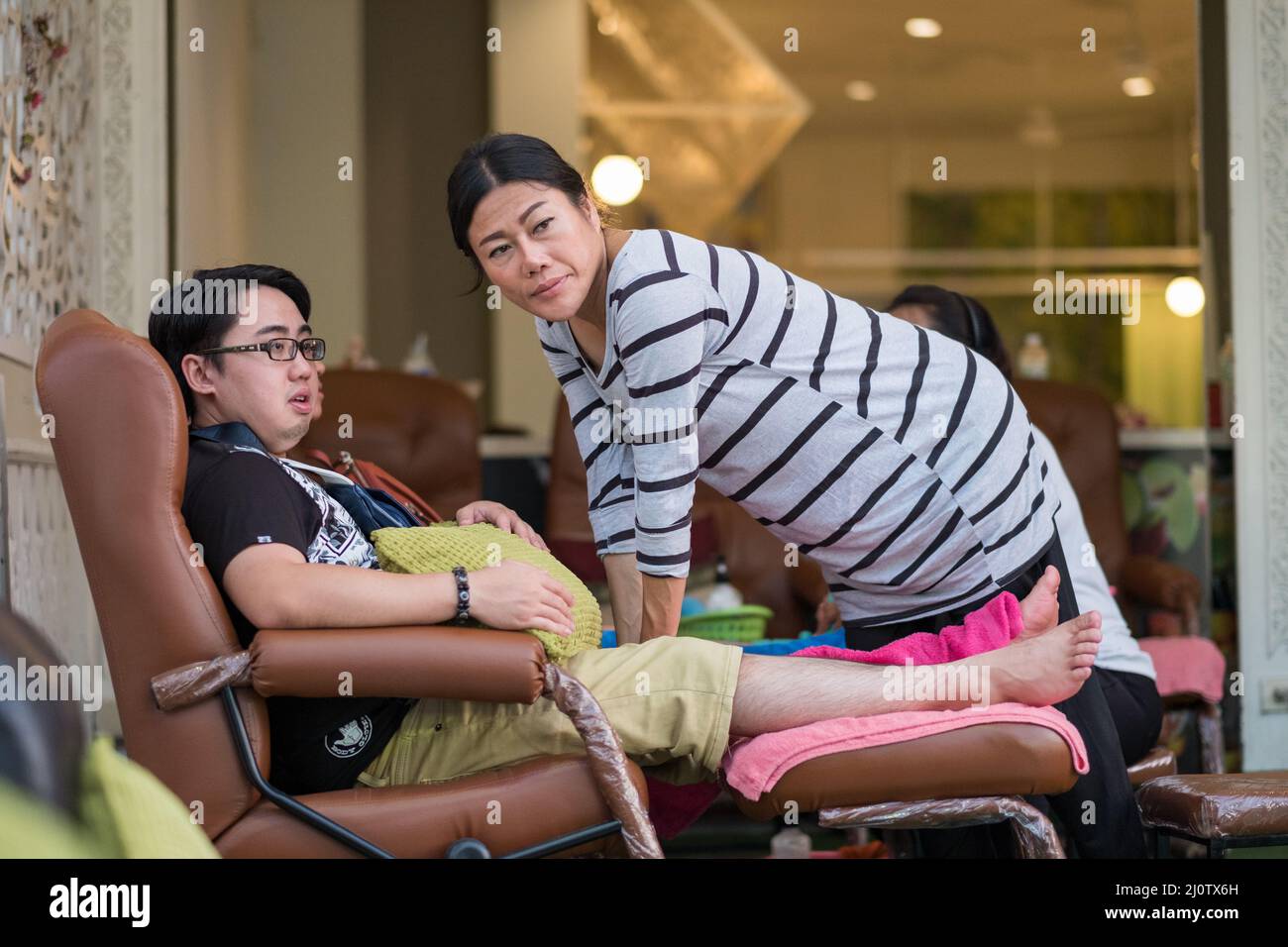 Asian massage parlour hi-res stock photography and images - Alamy