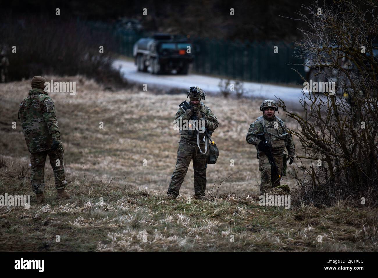 1st Air Cavalry Brigade troopers participate in base defense training ...