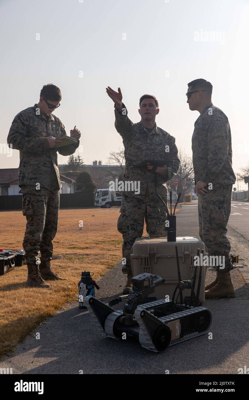 U.S. Marine Corps Sgt. Jacob Meggitt, left, Sgt. Alan Mueller, and ...