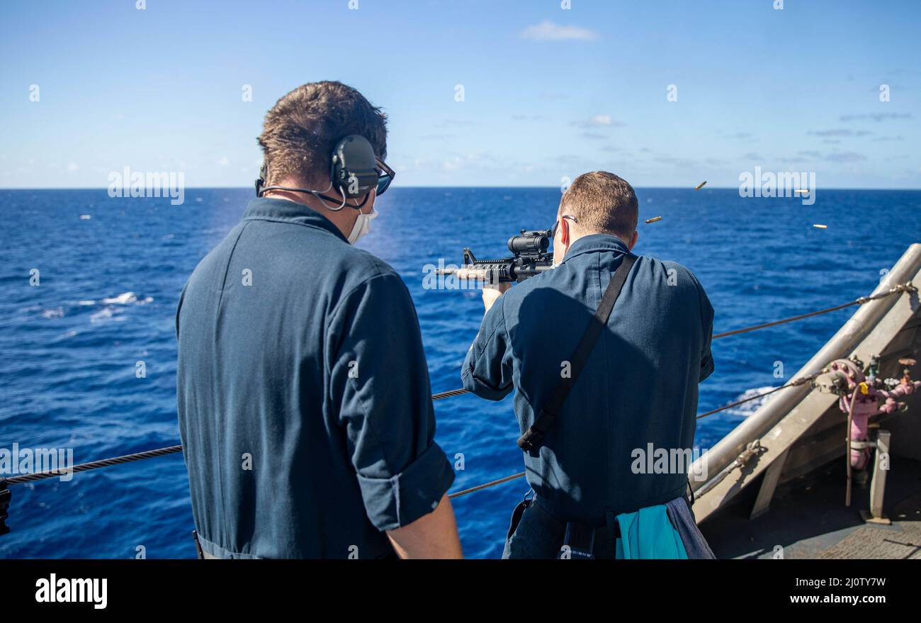 220128-N-HD110-1359 CARIBBEAN SEA - (Jan. 28, 2022) -- Gunner’s Mate ...
