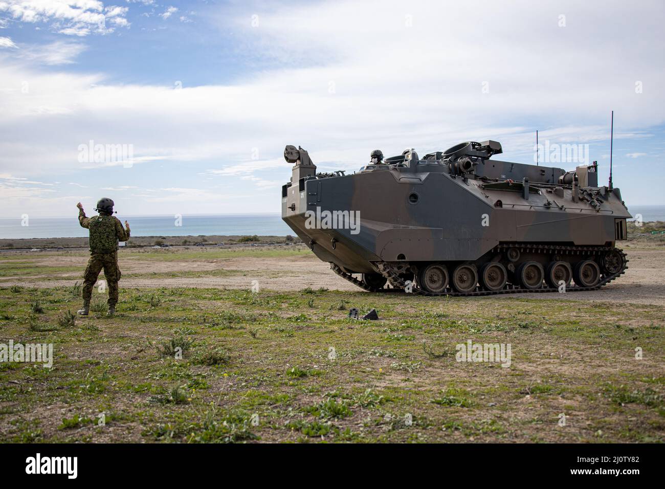 A Japan Ground Self-Defense Force (JGSDF) soldier with 2nd Amphibious ...