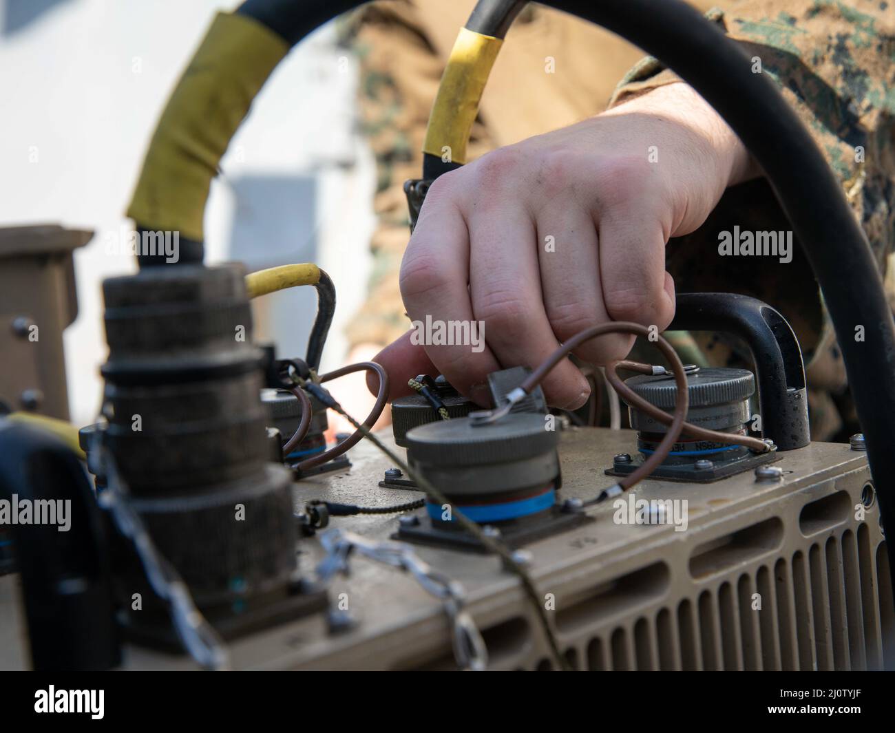 BALABAC STRAIT (Jan. 29, 2022) U.S. Marine Corps Cpl. Caden White, a ...