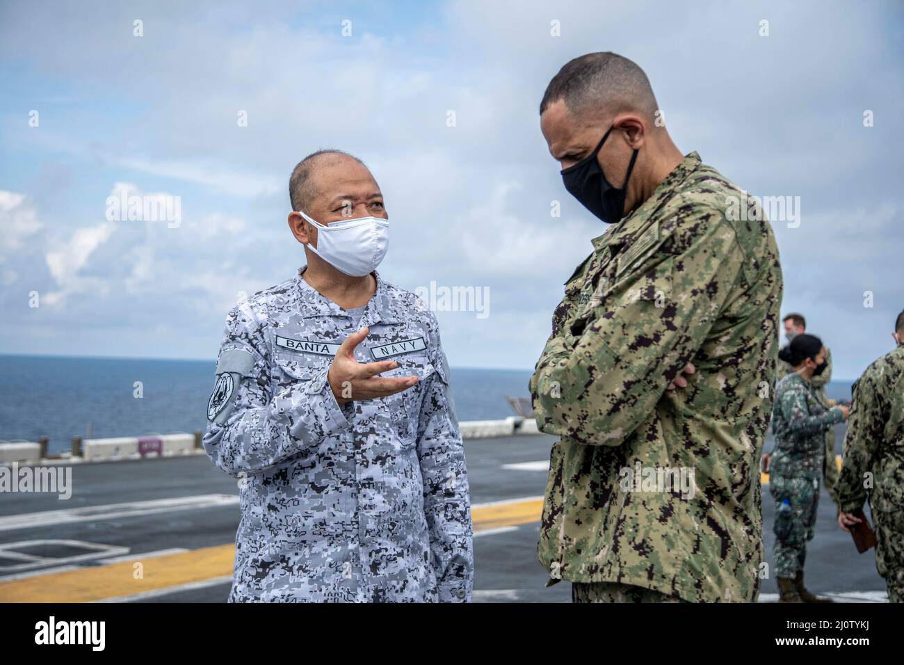 SULU SEA (Jan. 28, 2022) Philippine Navy Capt. Rigoberto Banta, Deputy ...