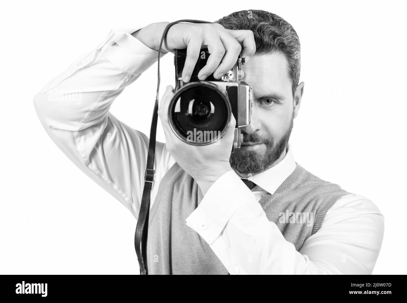 taking pictures. male photographer. businessman photographing. guy hold ...
