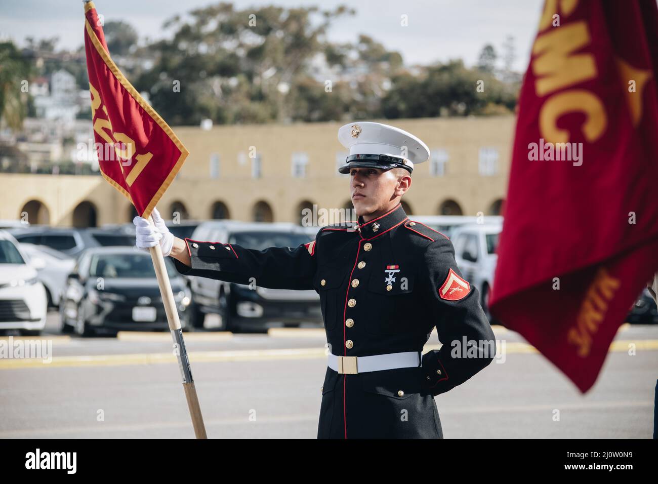 U.S. Marine Corps Lance Cpl. Rudy Romero, the company honor graduate ...