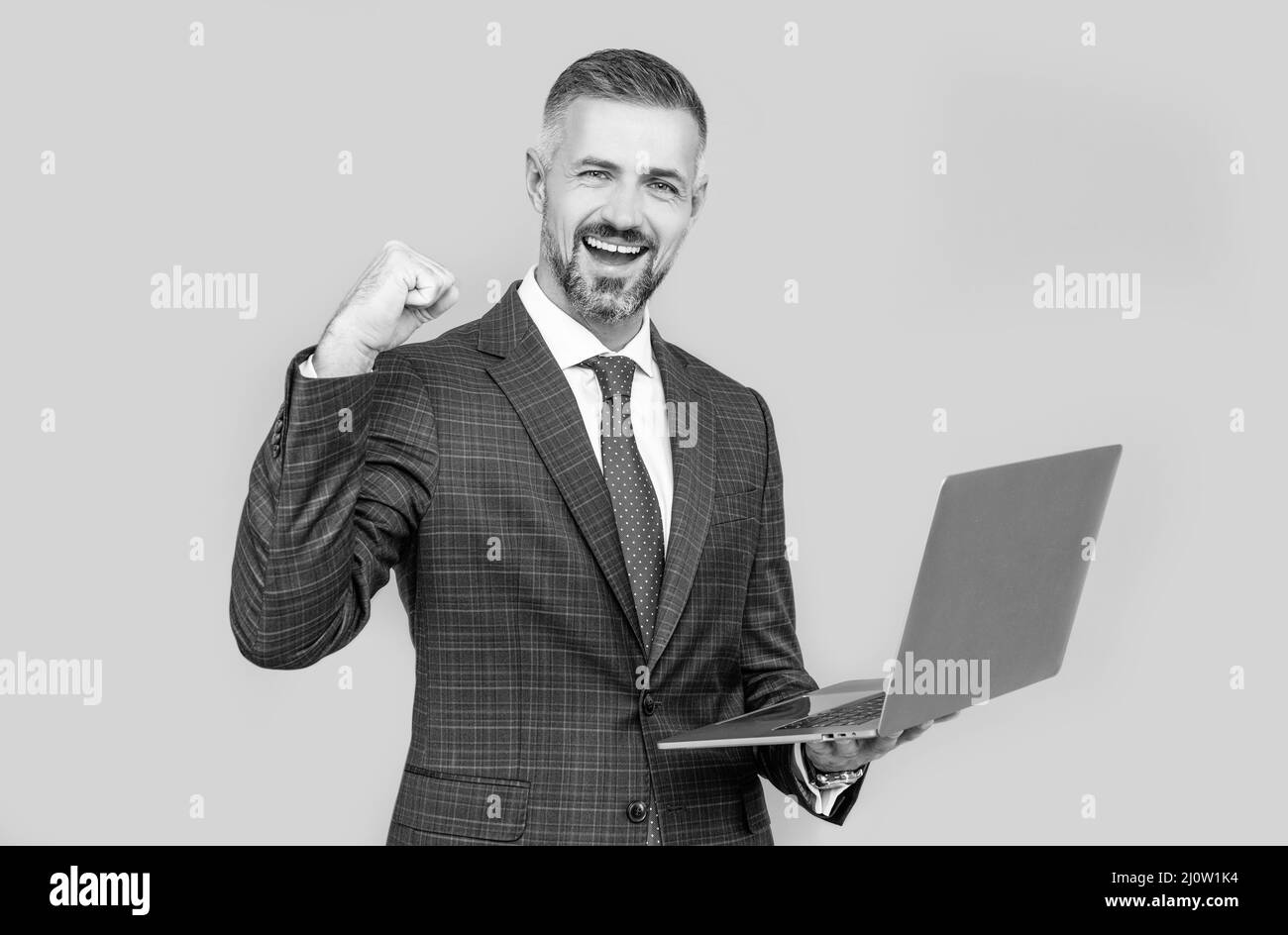 business success. programmer man use pc. entrepreneur or manager. agile business Stock Photo - Alamy