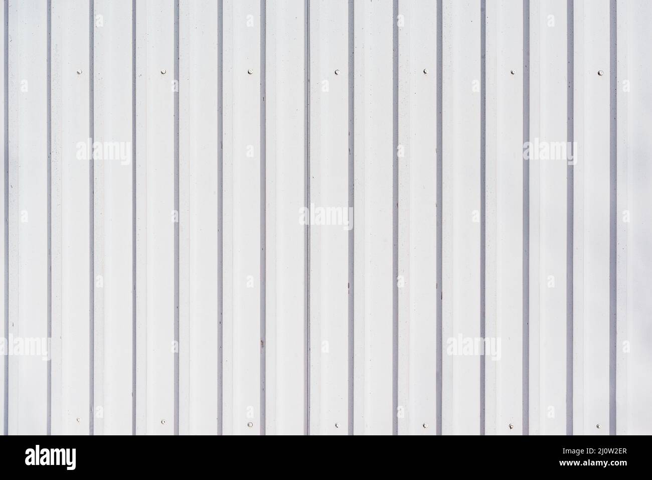 White corrugated metal fence background Stock Photo - Alamy