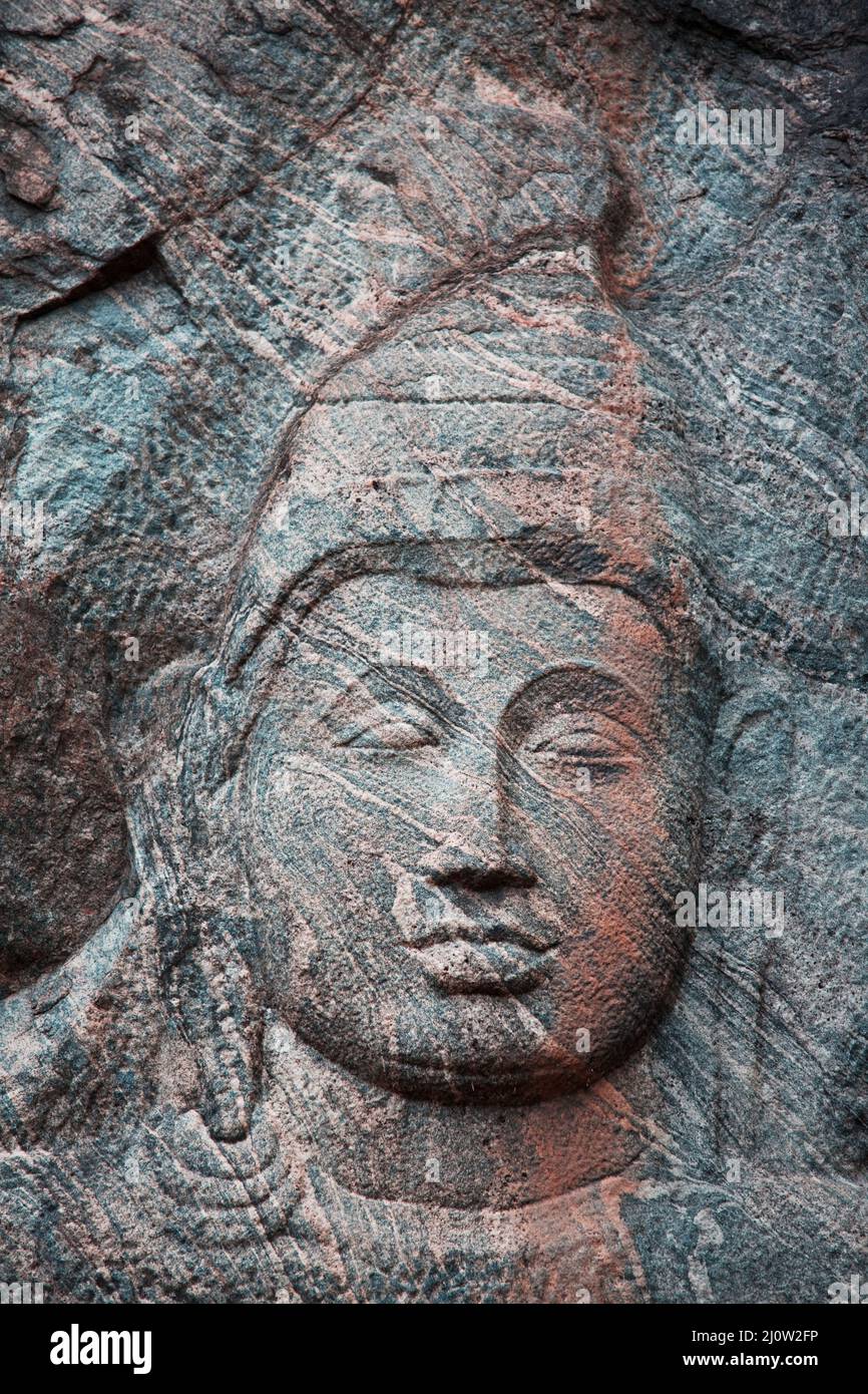 Carving on Sri Lanka Stock Photo - Alamy