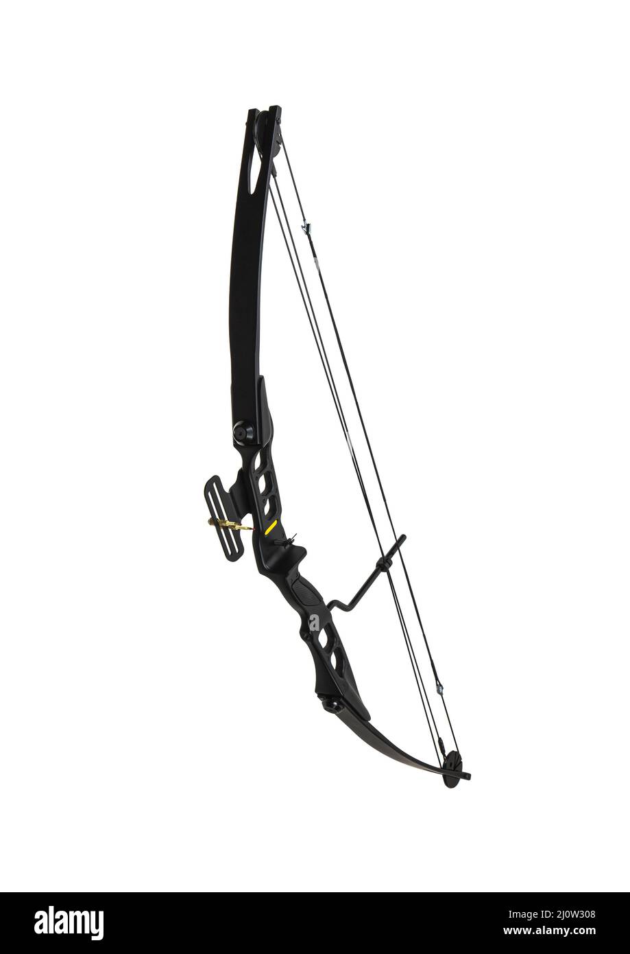 Modern composite bow for sports and entertainment. Isolate on a white ...