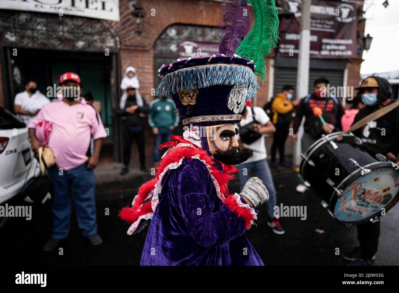Mexico City, Mexico. 18th Mar, 2022. A person wearing a costume ...