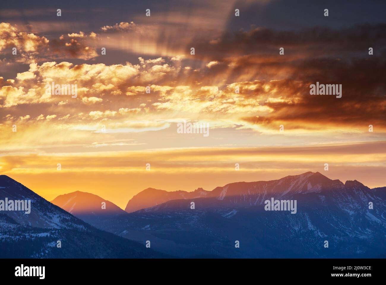 Mountains on sunset Stock Photo - Alamy
