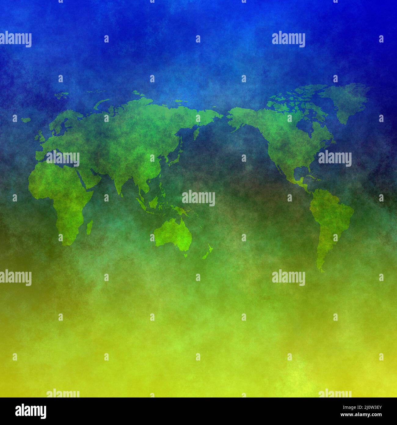 Green world map. 3D rendering Stock Photo - Alamy