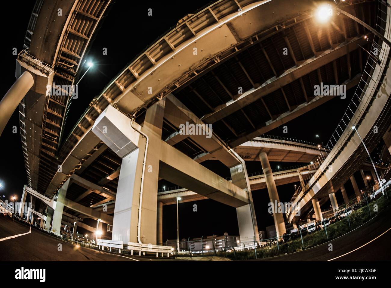 Bayshore Route Daikoku Junction (Tsurumi-ku, Yokohama City Stock Photo ...