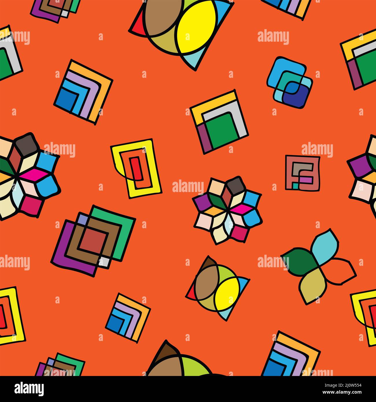 Cartoon geometry shapes hi-res stock photography and images - Alamy