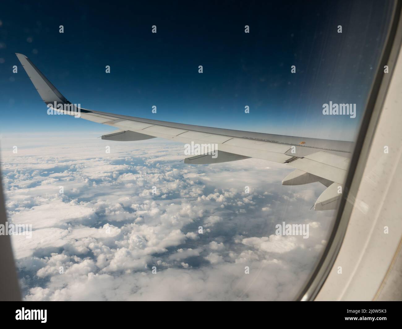 View from the window of the plane Stock Photo - Alamy