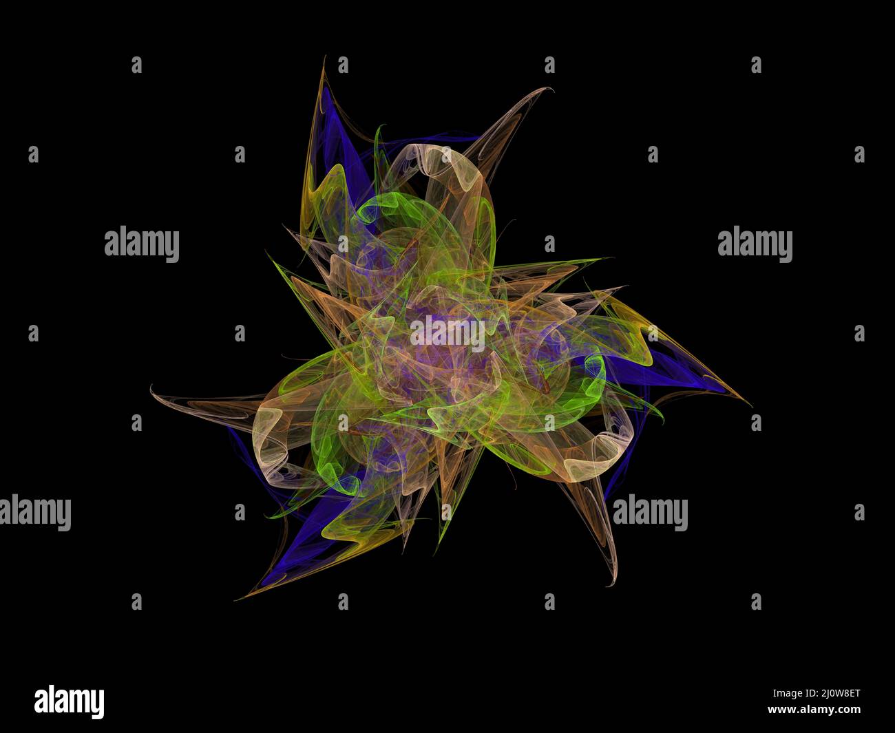 Illustration of the surreal futuristic digital abstract art design for ...