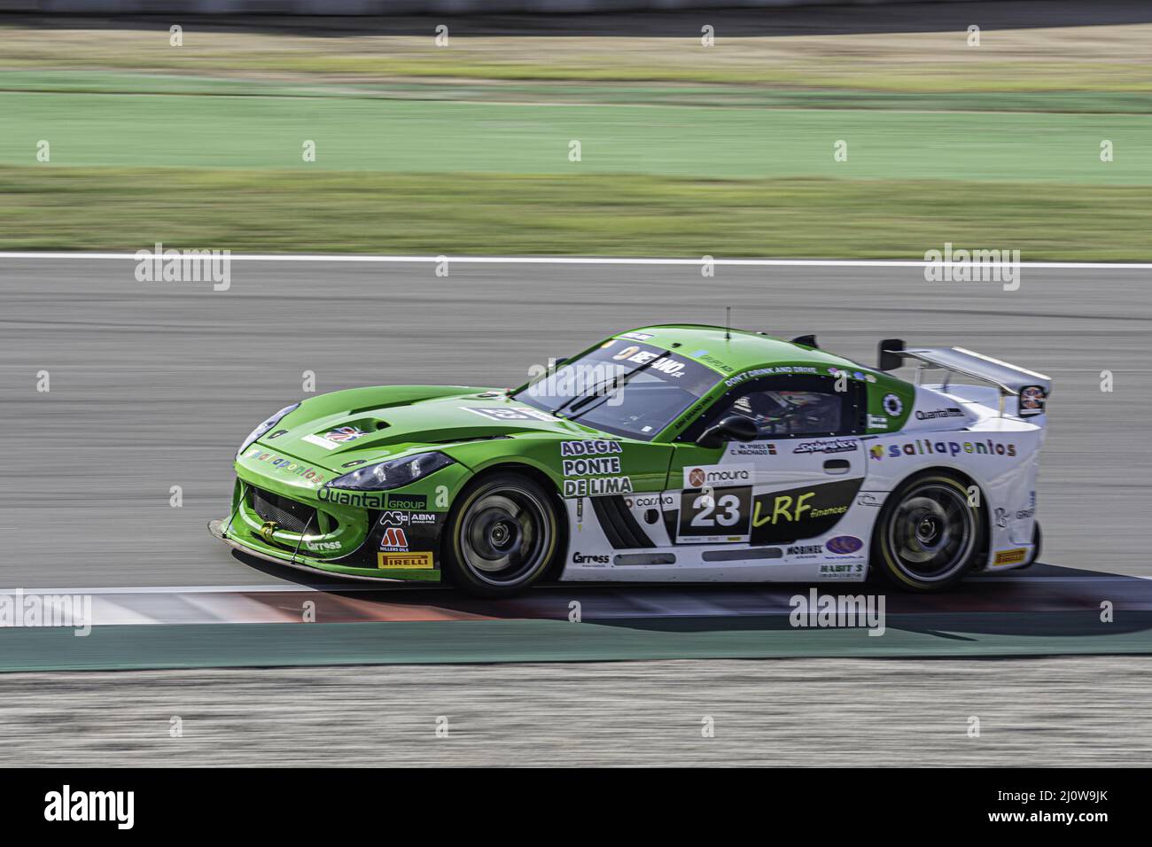 Racing car in the track, fast model Ginetta G55 GT4 Stock Photo - Alamy