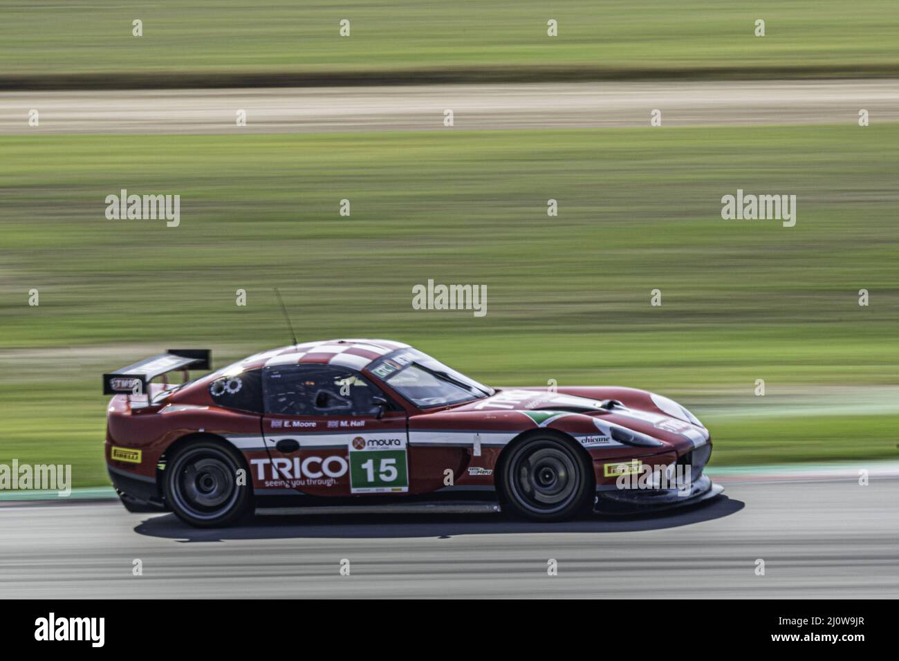 Racing car in the track, fast model Ginetta G55 GT4 Stock Photo - Alamy