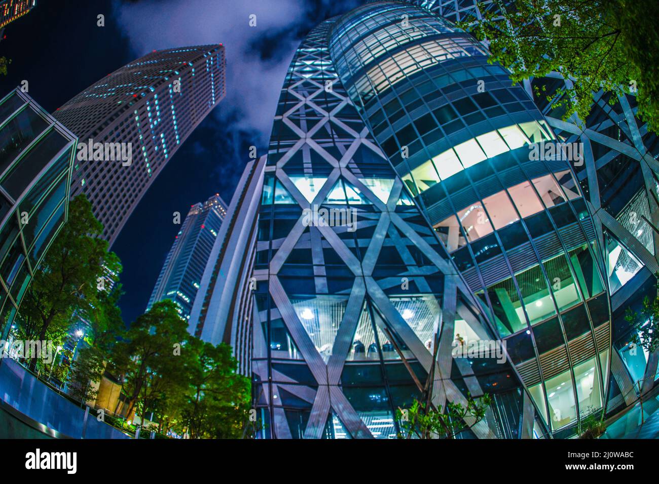 Tokyo Shinjuku of skyscrapers night view Stock Photo - Alamy