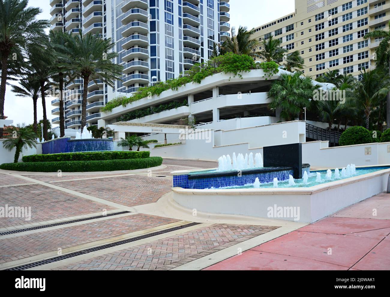 Typical Facade in Miami Beach, Florida Stock Photo - Alamy