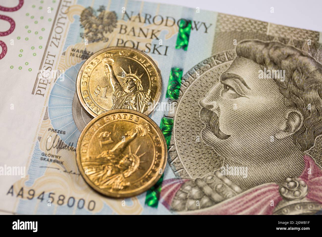 Poland. 09th Mar, 2022. In this photo illustration, a reverse of the ...