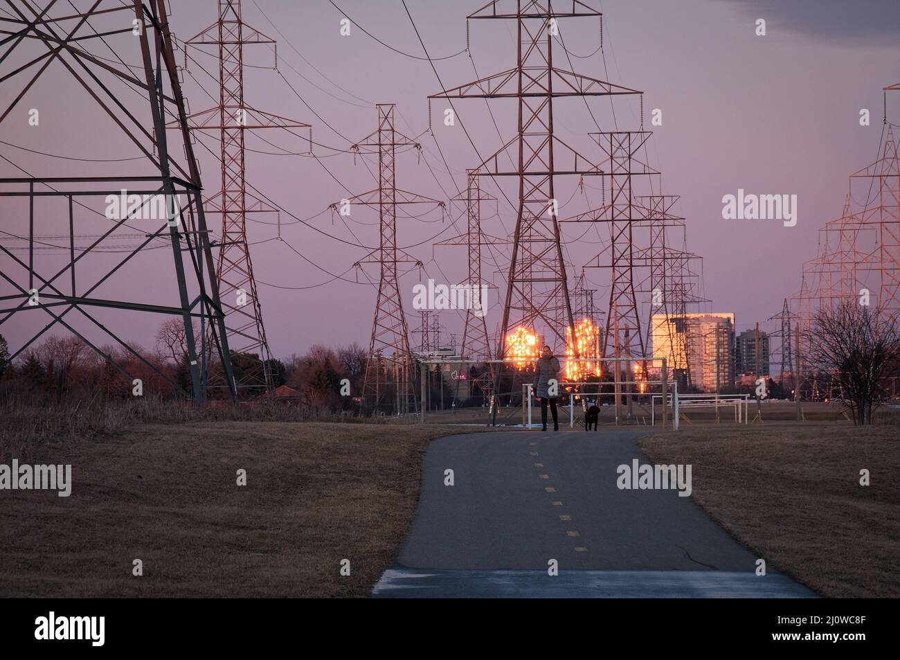 Power line corridor hi-res stock photography and images - Alamy