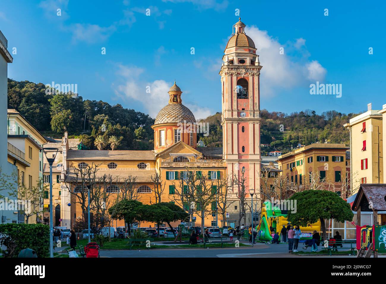 Church in Genova Voltri Stock Photo - Alamy