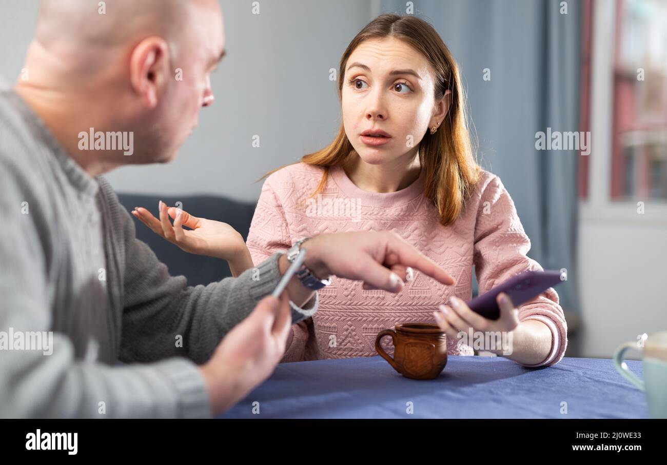 Two french people having conversation hi-res stock photography and ...