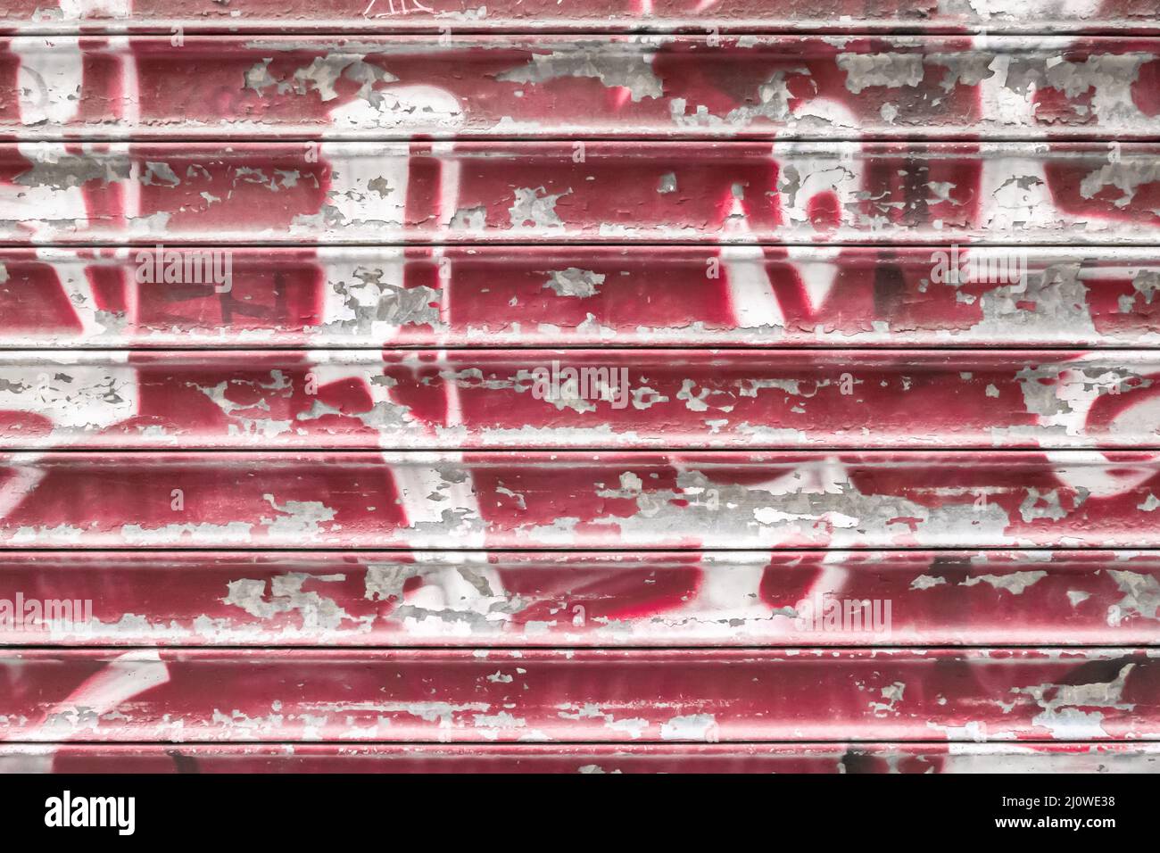 Red shutter grunge Stock Photo - Alamy