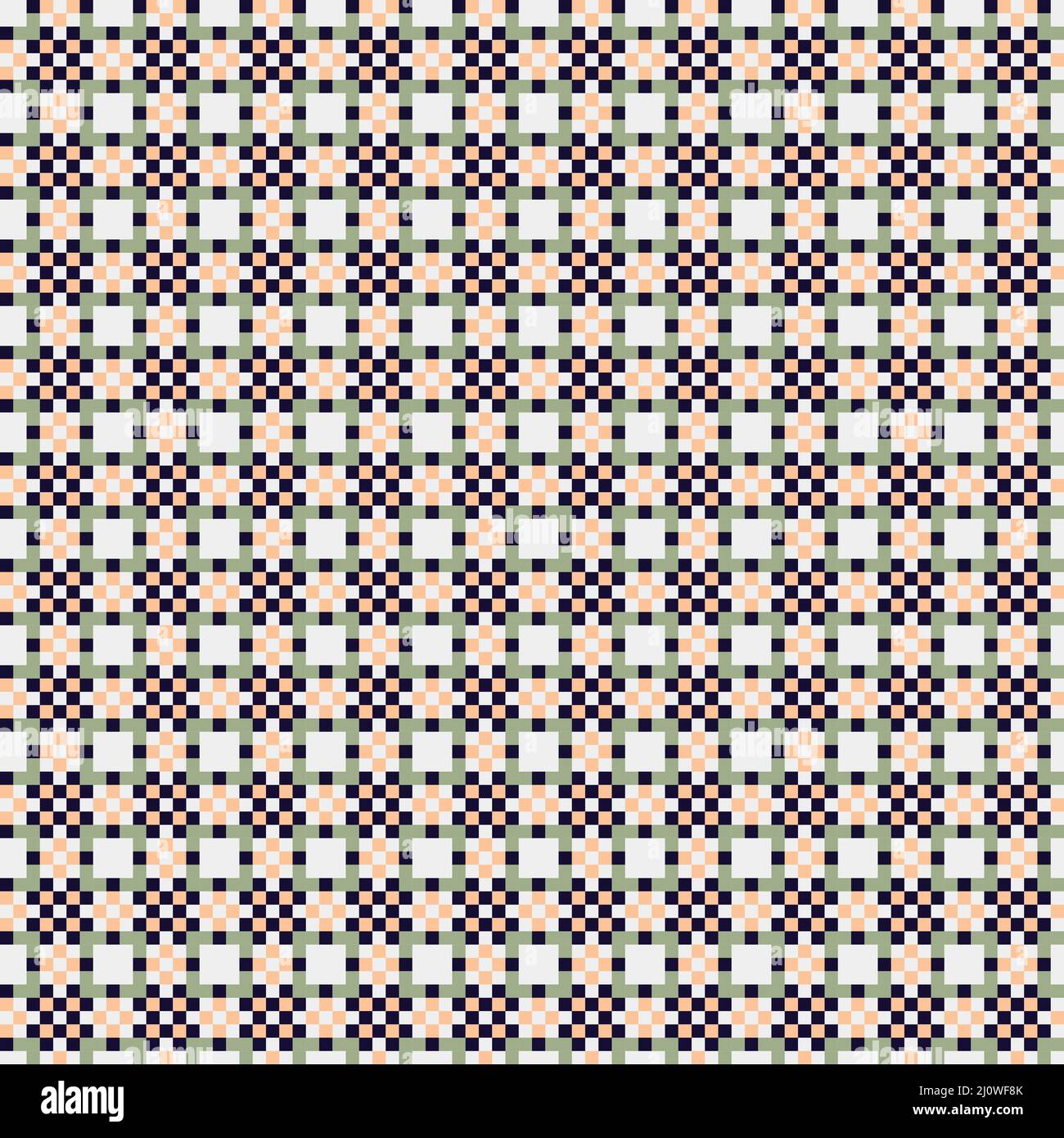 Abstract Cross-Pattern Dotted generative computational art illustration ...