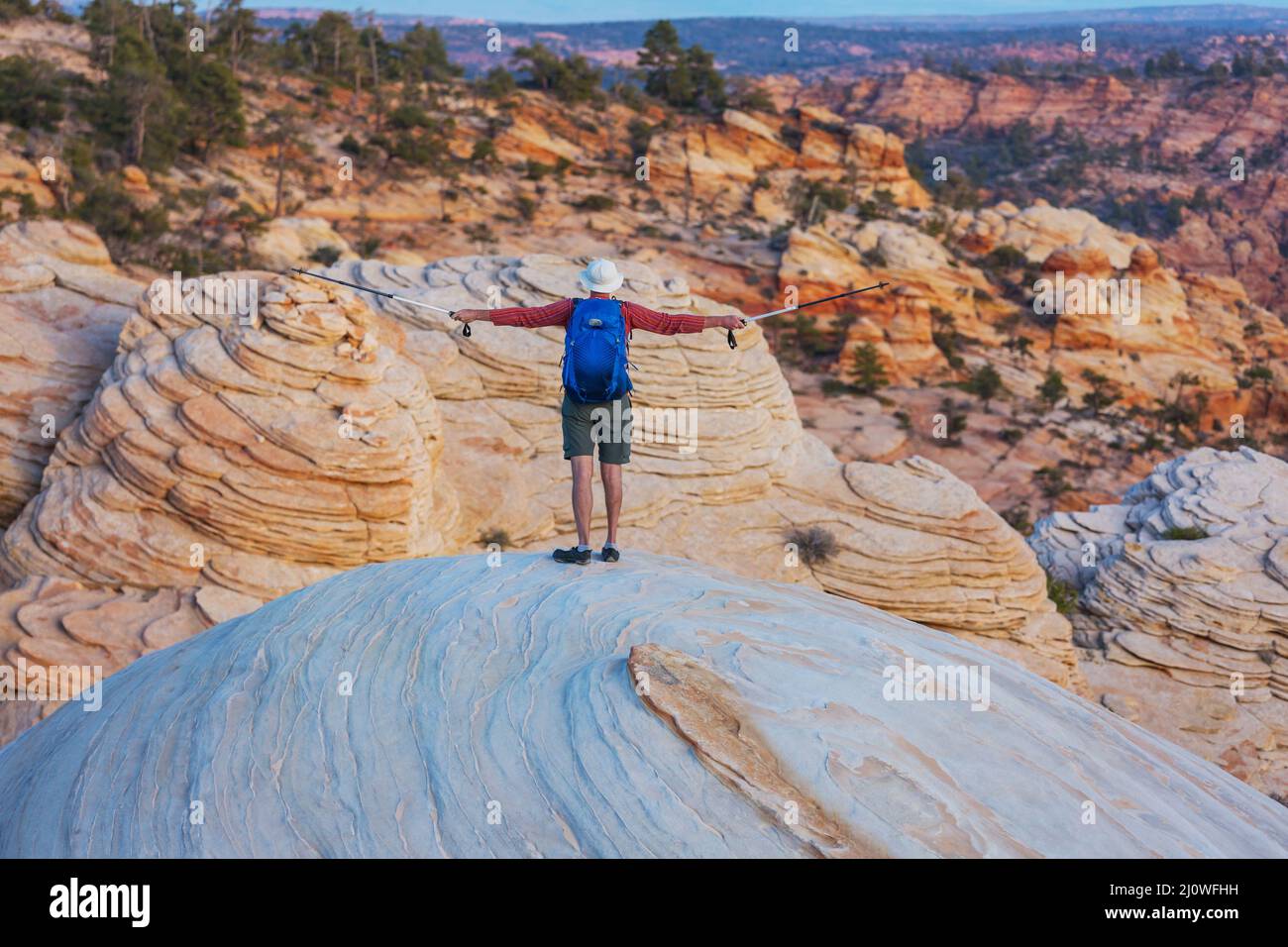 Hike in Utah Stock Photo - Alamy
