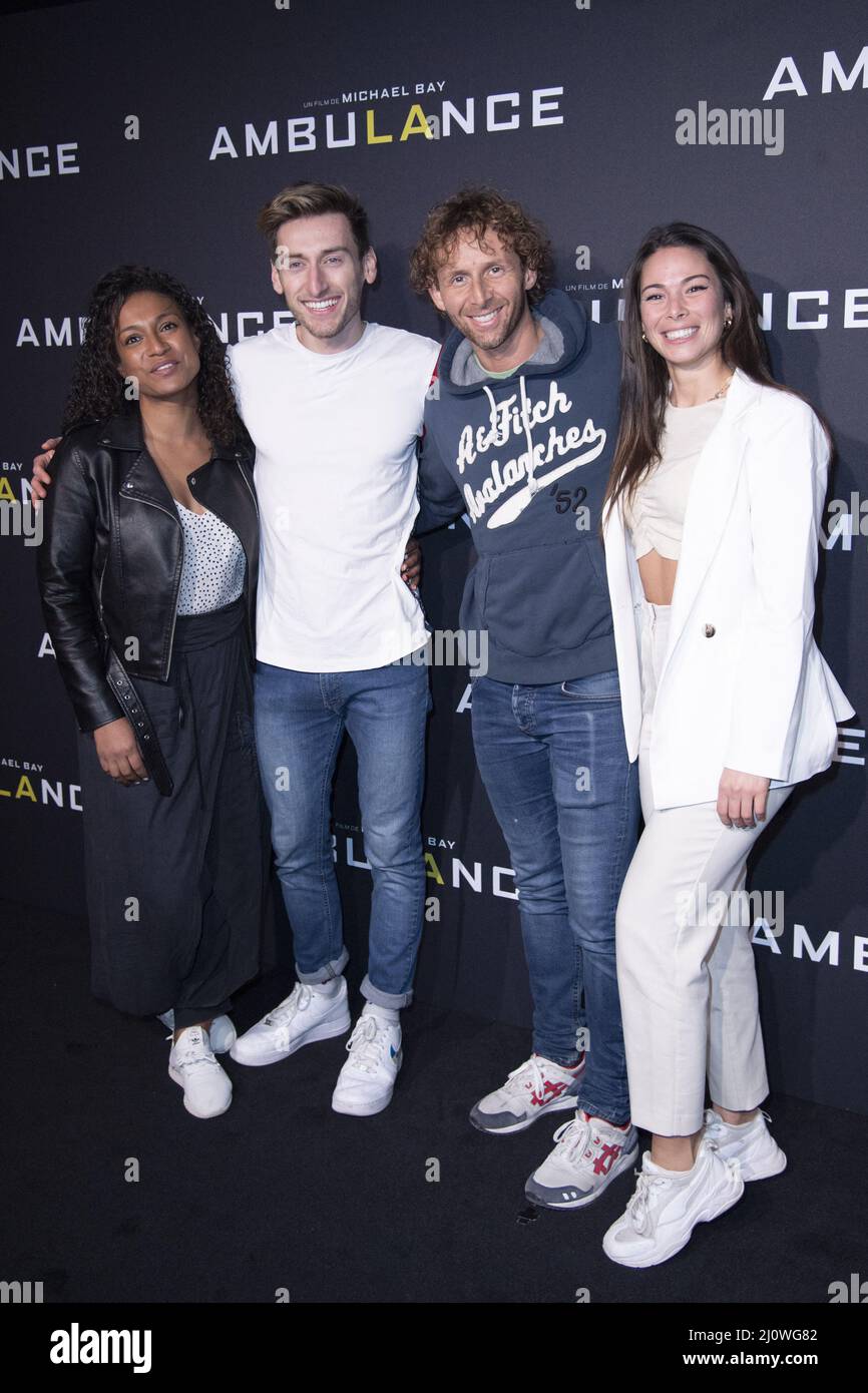 Paris, France. 20th Mar, 2022. Koh Lanta tv show candidates attending ...