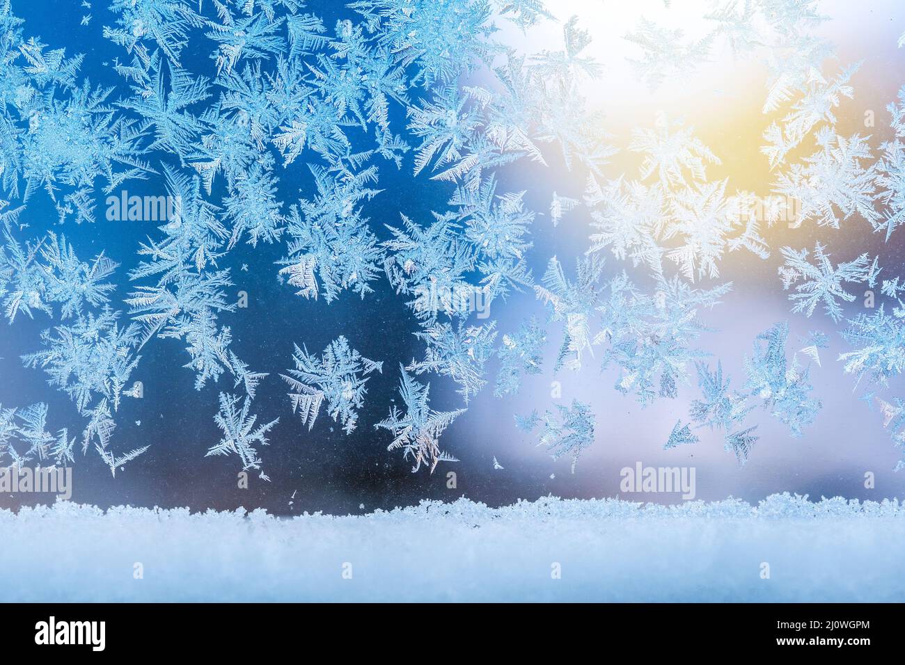 Real Snowflake Background