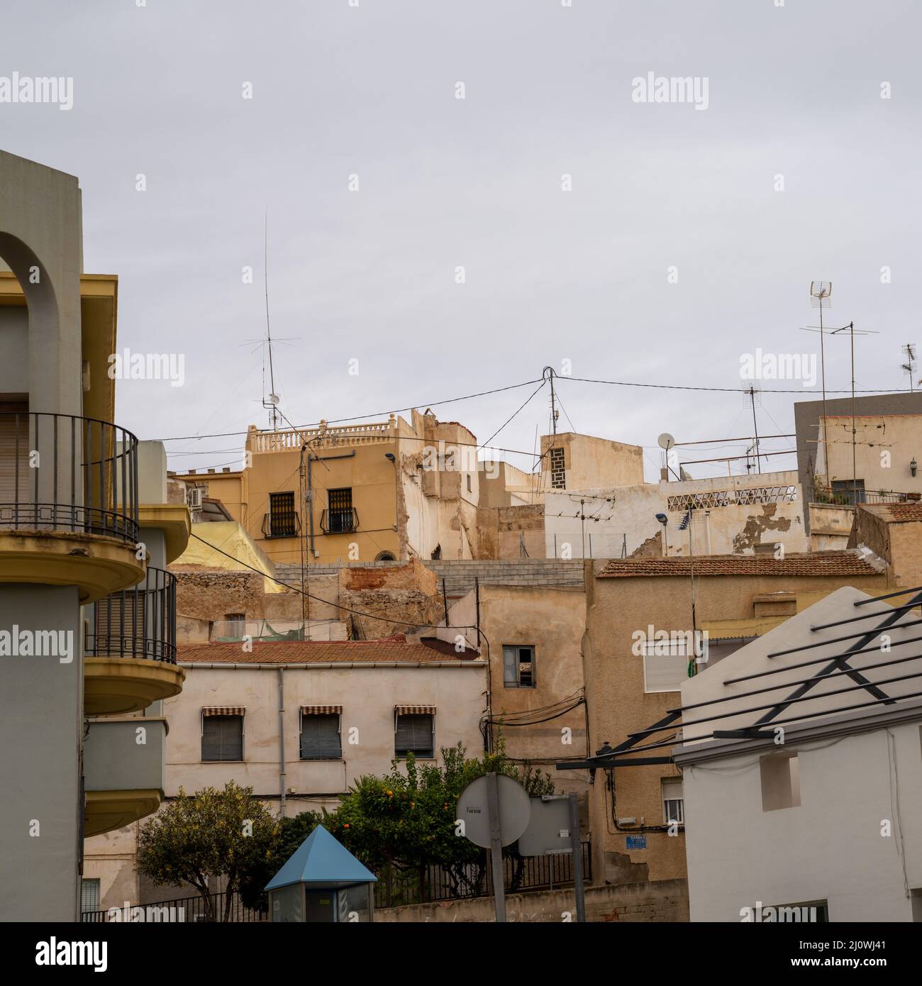 Typical small spanish town hi-res stock photography and images - Alamy