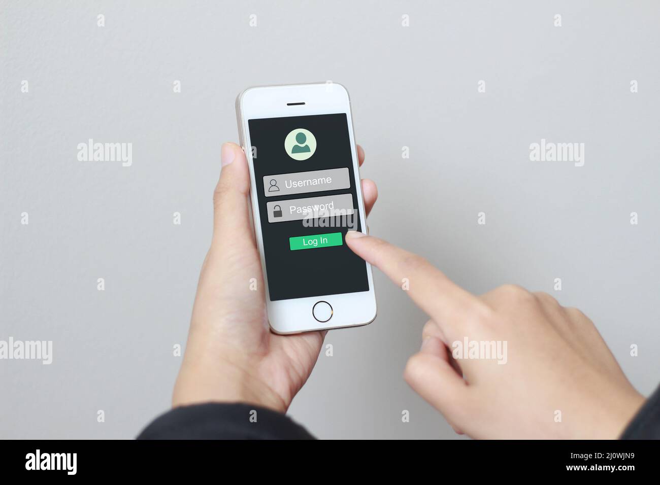 Log in screen hi-res stock photography and images - Alamy