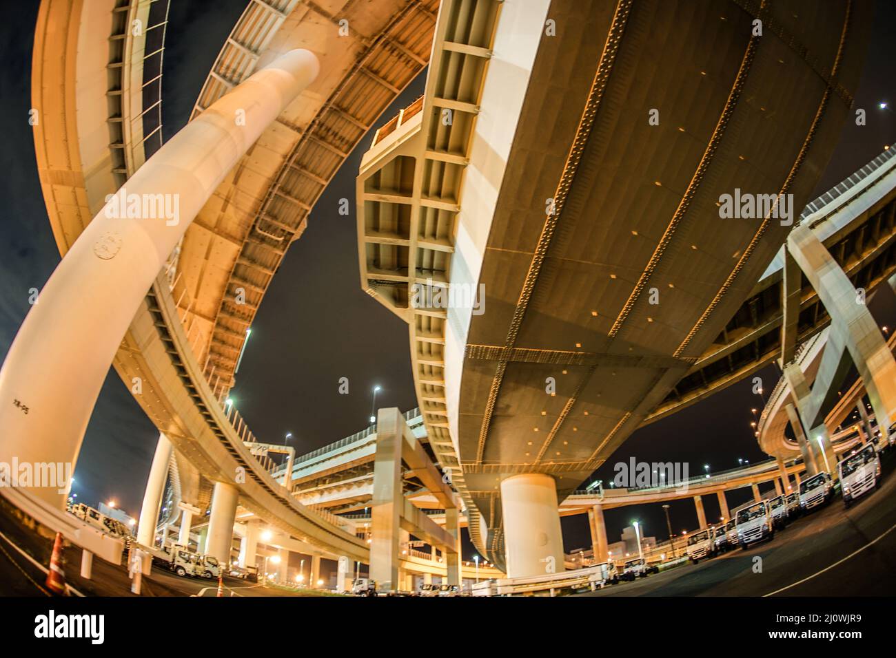 Bayshore Route Daikoku Junction (Tsurumi-ku, Yokohama City Stock Photo ...