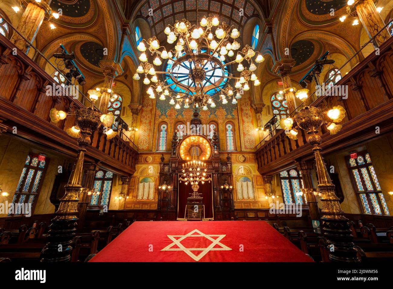 Eldridge Street Synagogue, Lower East Side, Manhattan, New York Stock ...