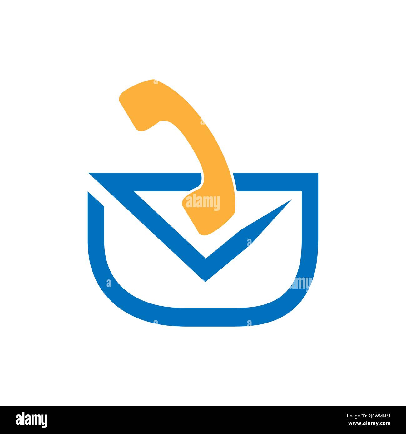 Email and phone icon vector. Flat design. Vector Illustration on white ...
