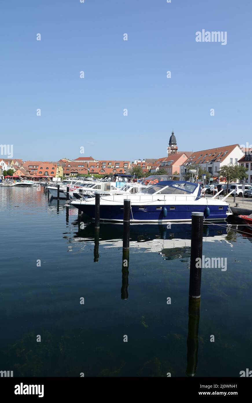 Port in Waren on the MÃ¼ritz Stock Photo - Alamy