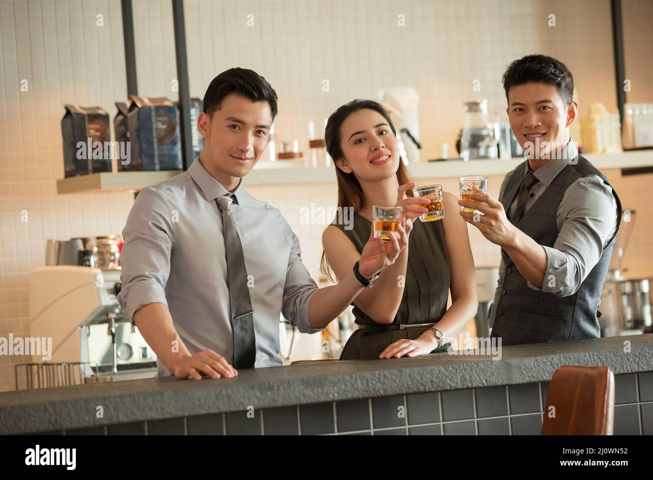 Happy hour colleagues hi-res stock photography and images - Alamy
