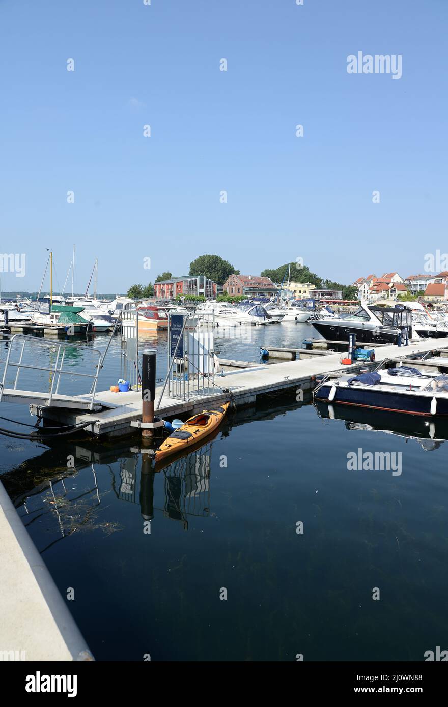 Port in Waren on the MÃ¼ritz Stock Photo - Alamy