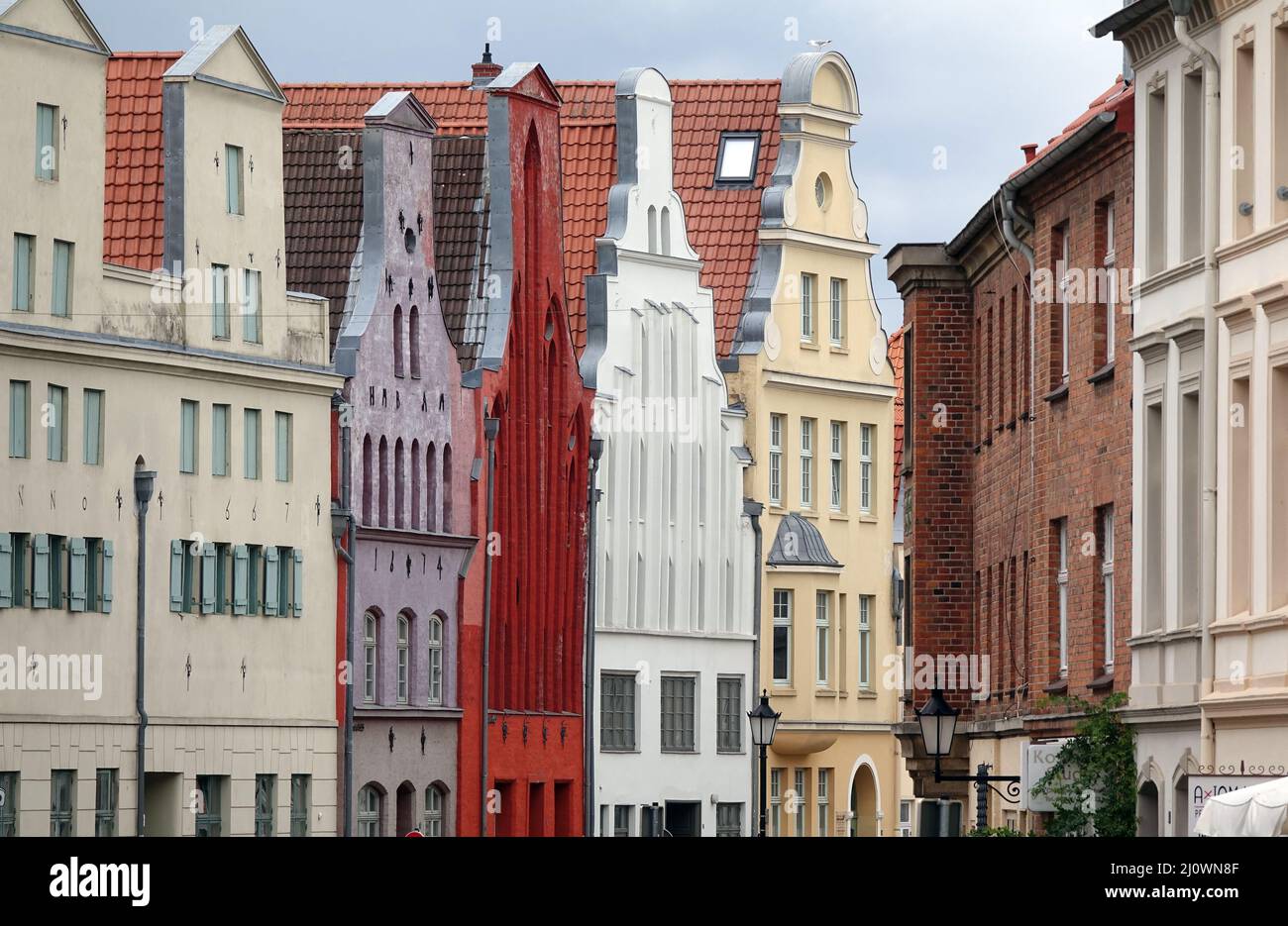 Wismar city center Stock Photo - Alamy