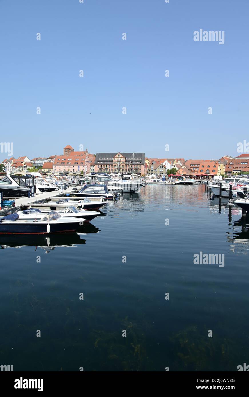 Port in Waren on the MÃ¼ritz Stock Photo - Alamy