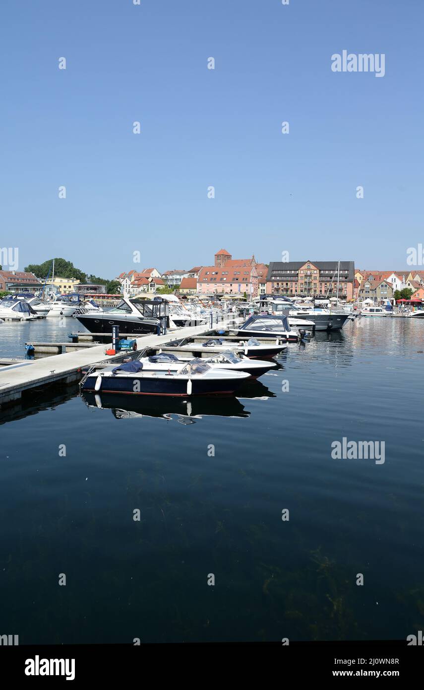 Port in Waren on the MÃ¼ritz Stock Photo - Alamy