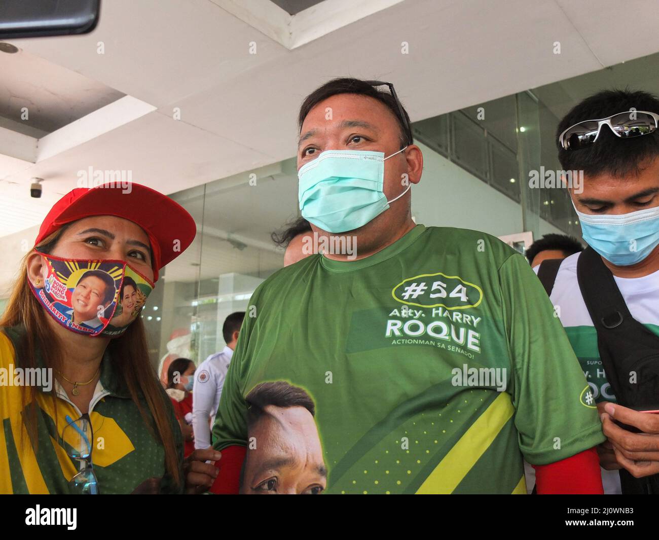 Former presidential spokesperson Harry Roque is being interviewed by ...