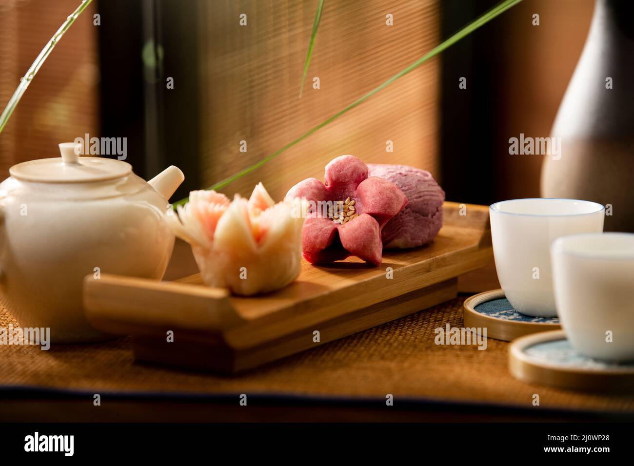 Chinese traditional food and Chinese Tea Stock Photo - Alamy