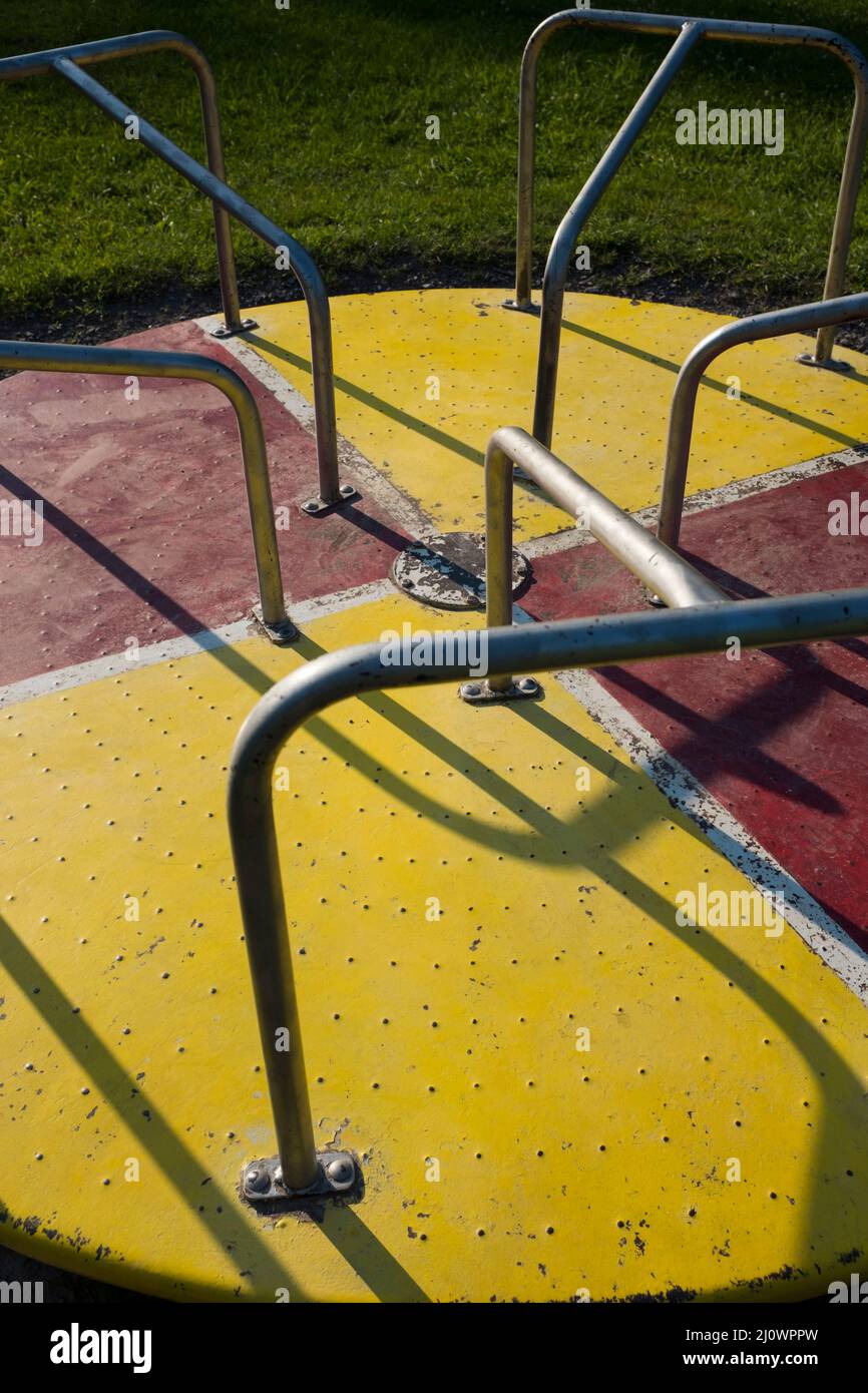 Playground Roundabout, no people Stock Photo - Alamy